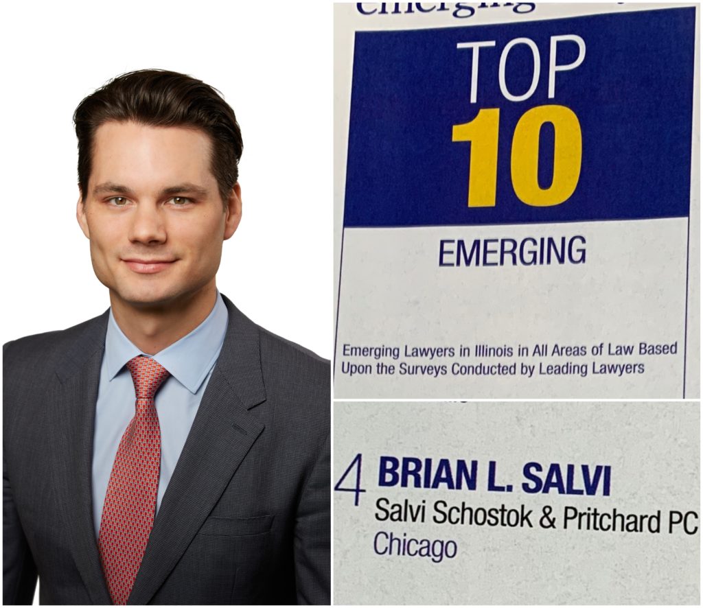 Brian L. Salvi Listed in Top 10 Emerging Lawyers in Illinois
